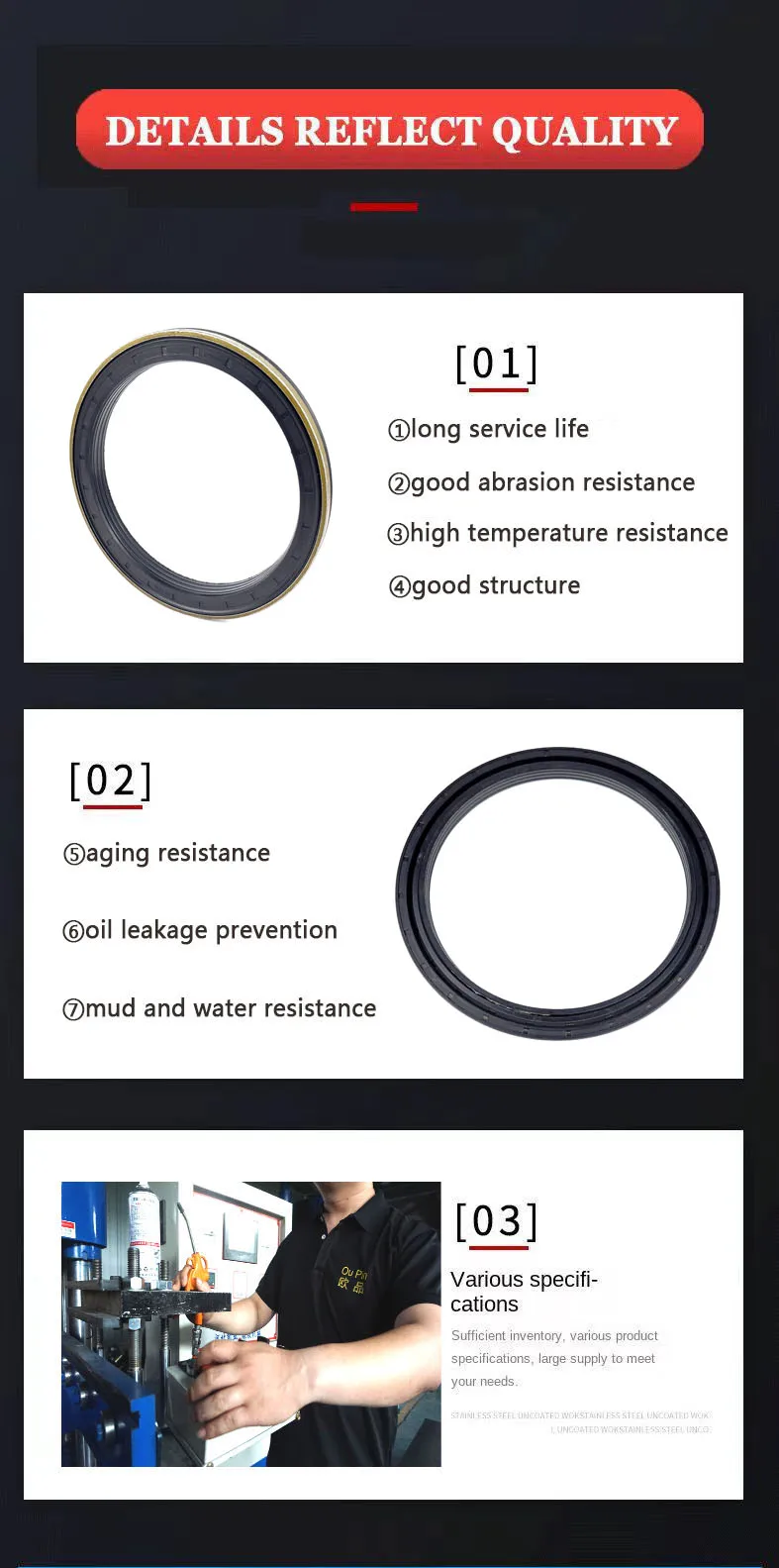 Nissan Truck Parts - Rear Wheel Inner Oil Seal OEM 43090-00Z00