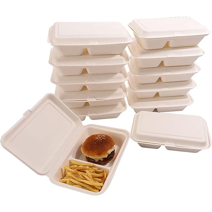 Compostable Food Containers Disposable Takeaway Boxes for Fast Food ...