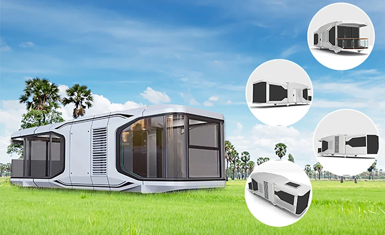 Luxury Space Capsule Pod - Modern Smart Home Shipping Resort