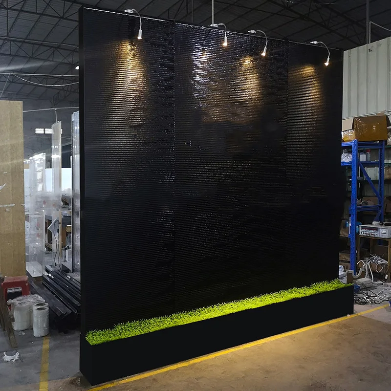 Customized Luxury Acrylic Indoor Water Fountain Wall Decoration ...