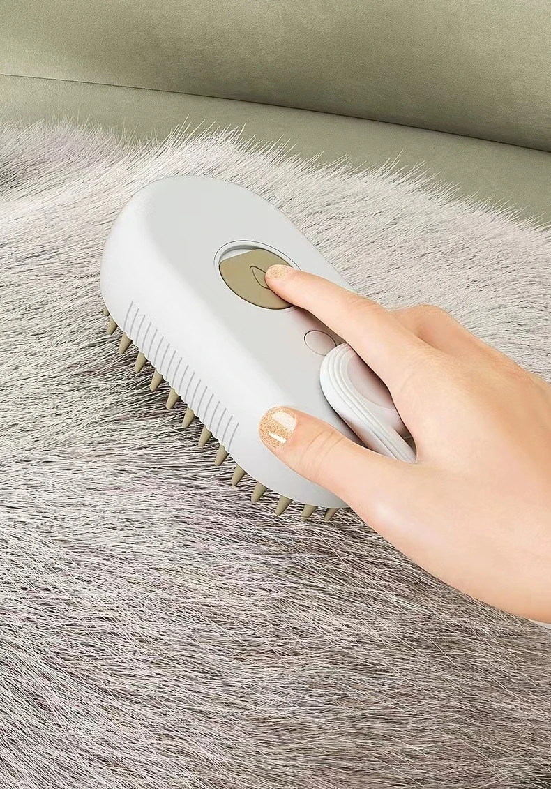 Pet Steam Brush - Efficient Hair Removal & Grooming Tool