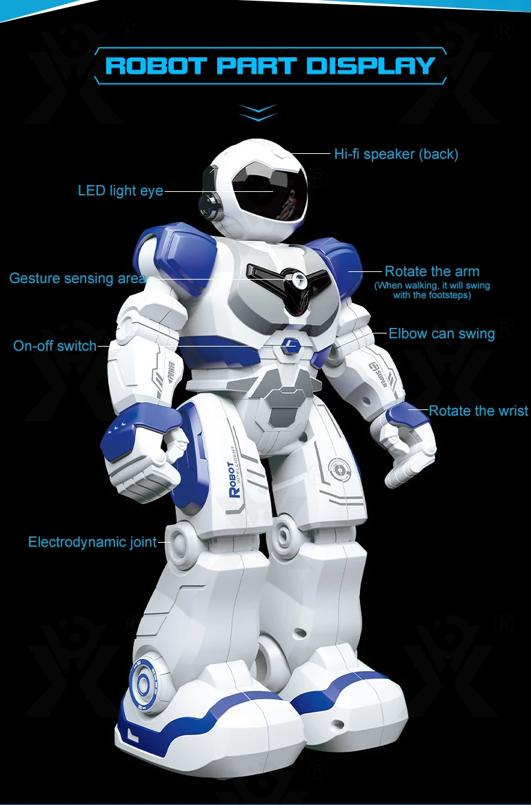 Chengji Interactive Remote Control Walking Robot Toy