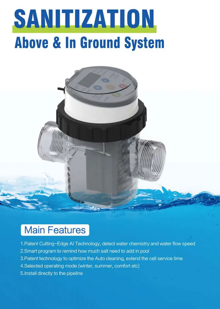 Mu Series Hot Sales Salt Chlorinator Automatic System Pool Inground ...