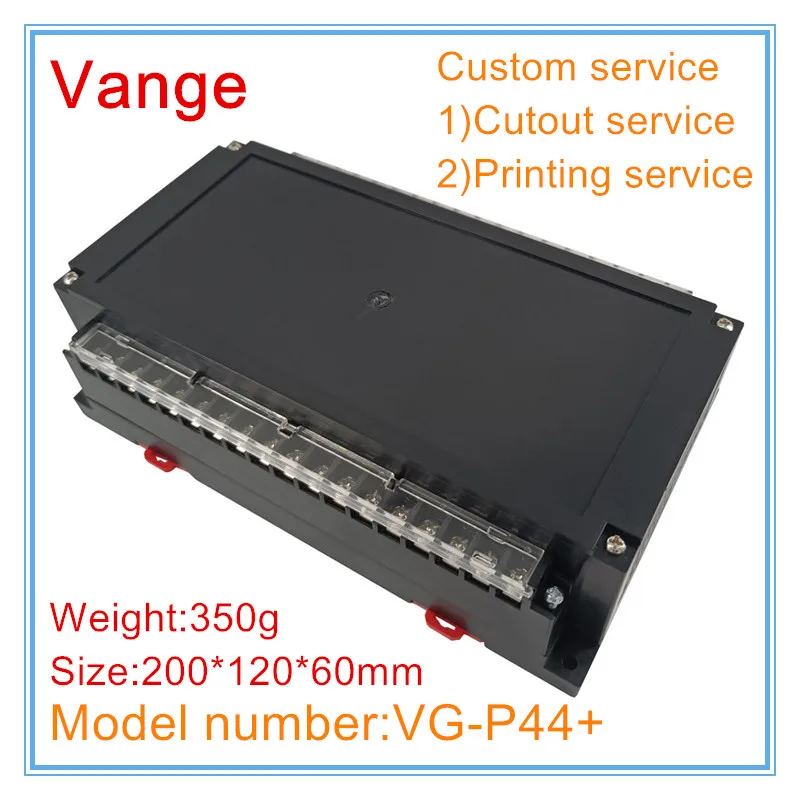 Vange Plc Project Box 200*120*60mm Abs Plastic Enclosure Terminal Block ...
