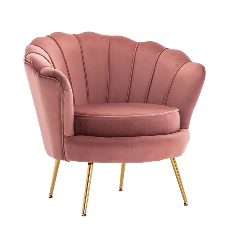 Retro Armchairs Sofa Custom 1/2/3 Seater Vintage-style Scallop Shell ...