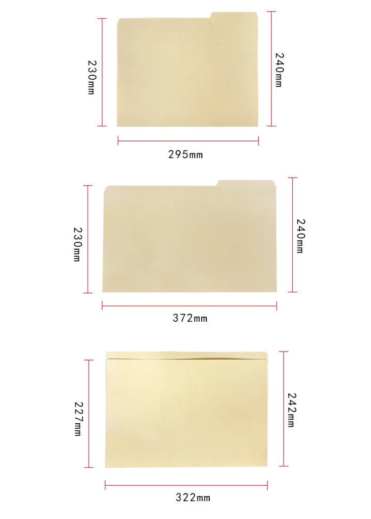 Manila File Folder - A4/letter/legal Size Paper Material