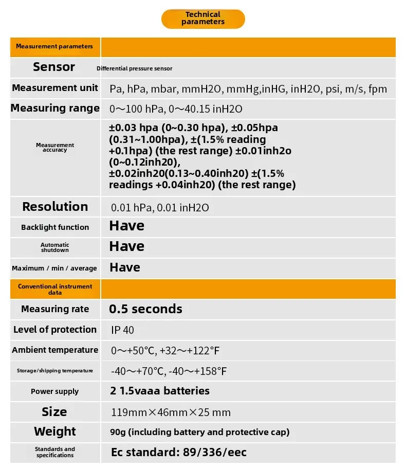 Testo 511 Digital Vacuum Gauge Absolute Pressure Measuring Instrument ...