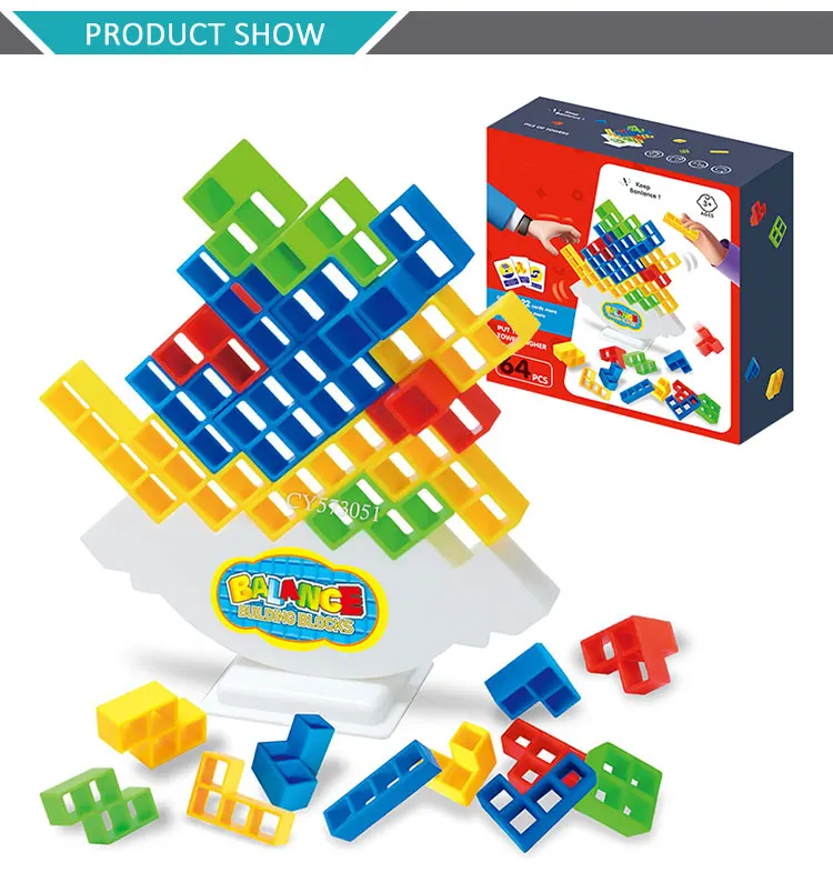 Hot Sale Stacking Blocks Balance Toys Kids Board Games Building Toy ...