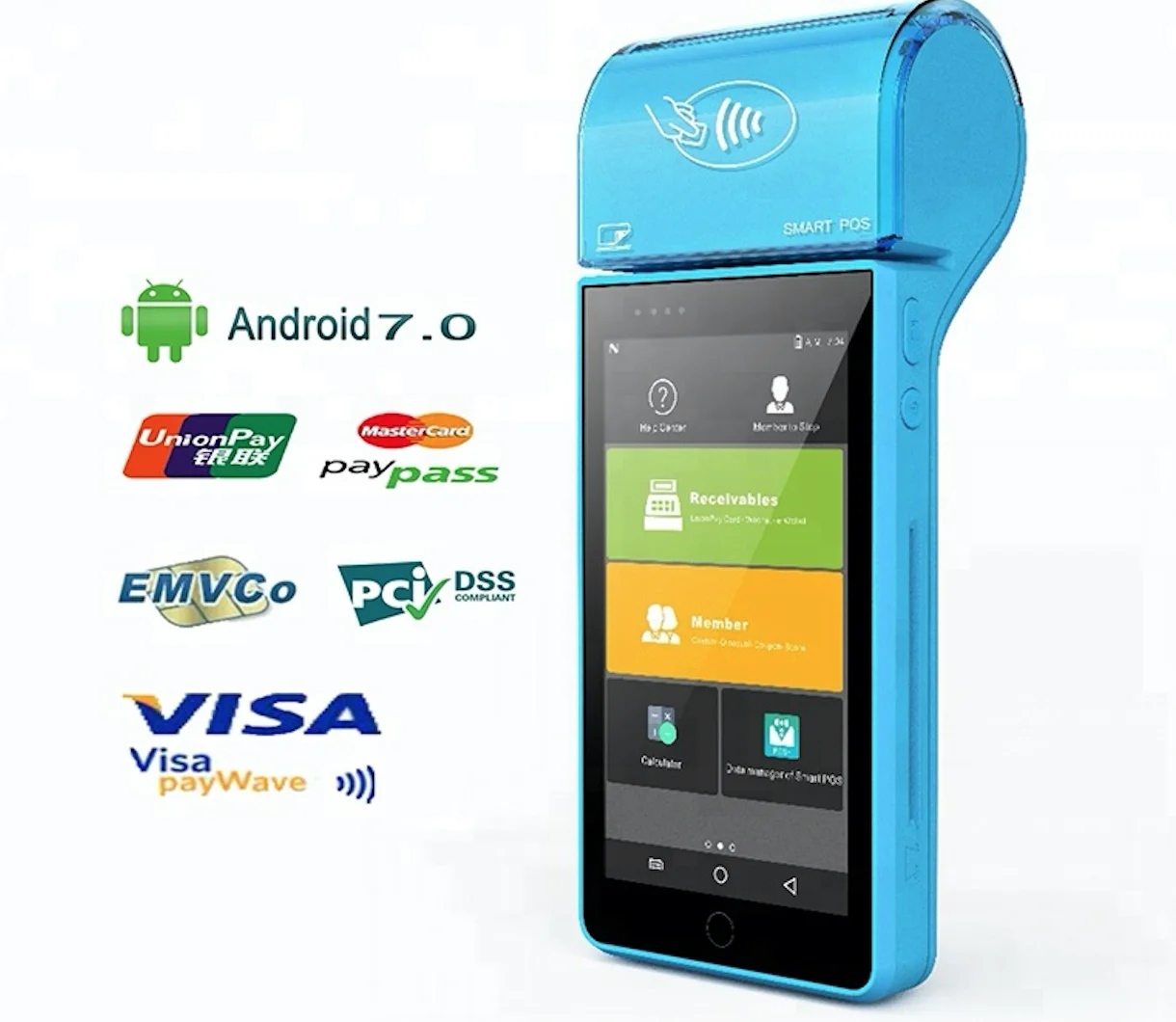 T1 Smart Payment Portable Biometric POS Terminal with NFC