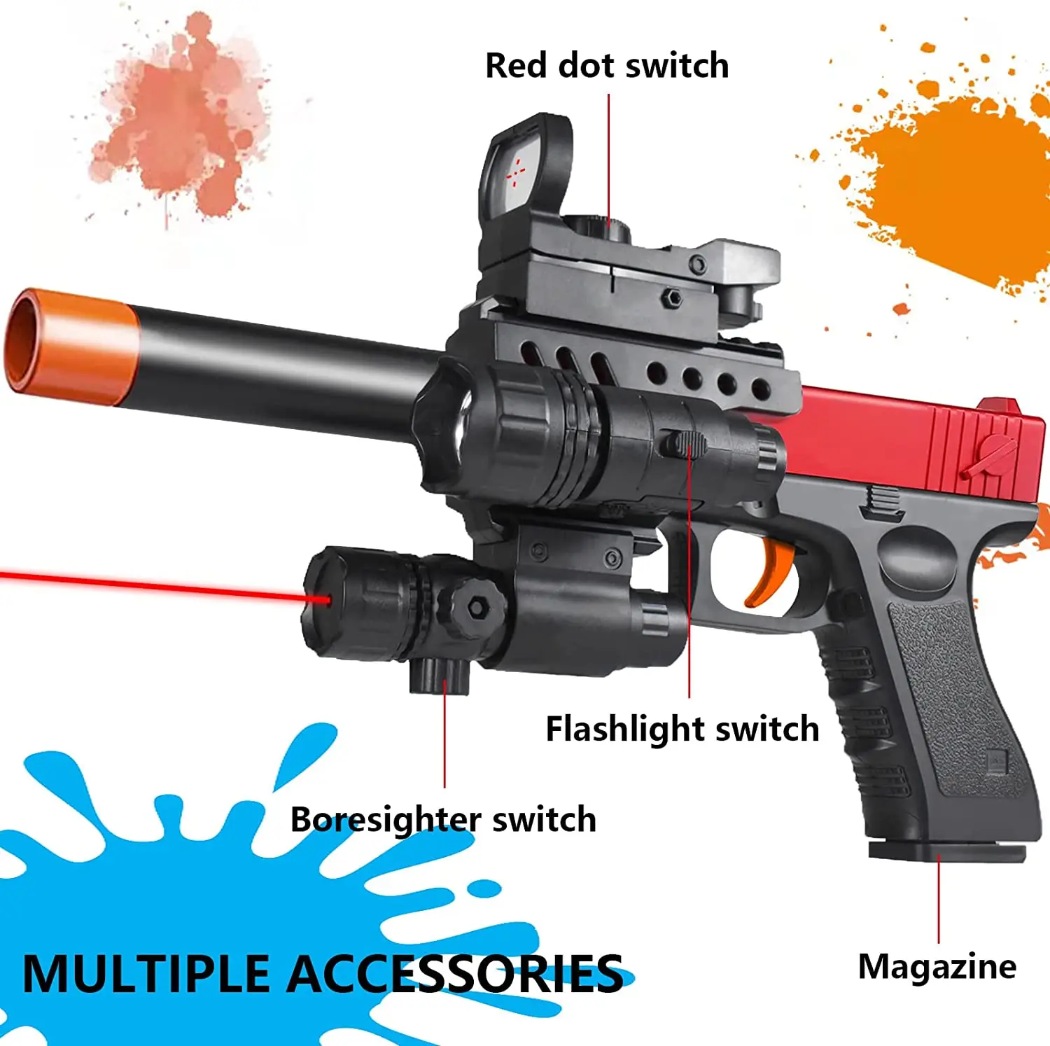 Hot Selling G18 Soft Bullet Toy Gun Pistol with Shell Ejection ...