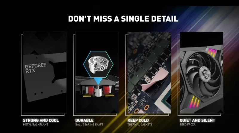 Msi Rtx 3070 Ti Gaming X Trio 8gb Gaming Graphics Card Gddr6x 3070ti Video Card 256 Bit With Gpu ...