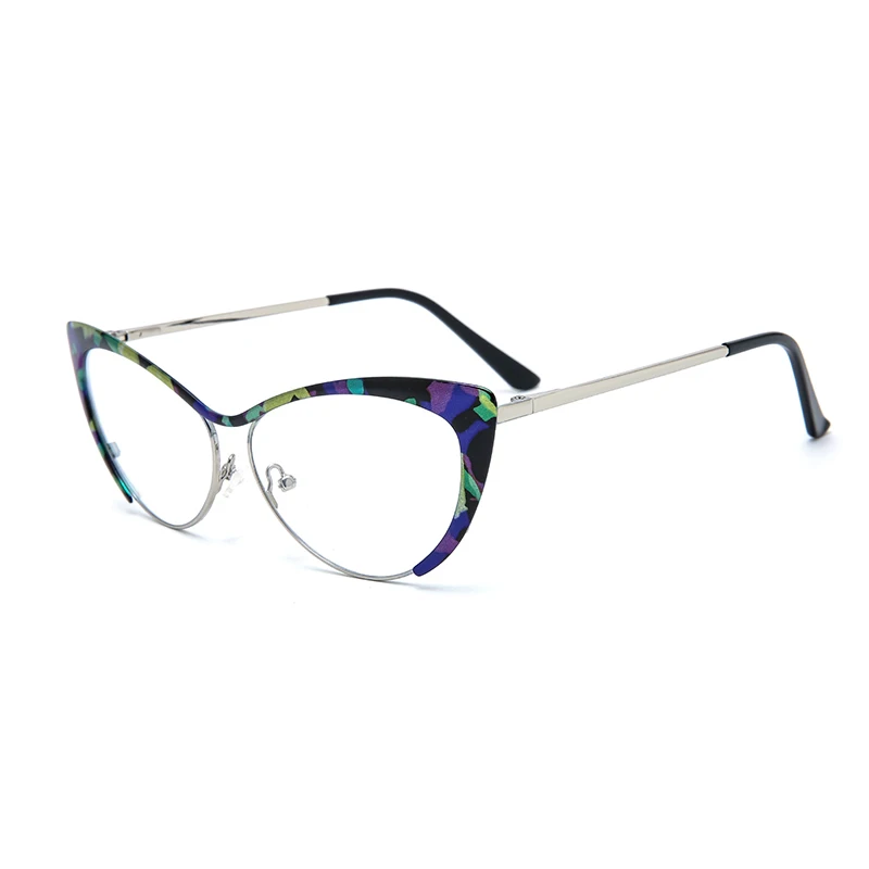 Custom Logo Unisex Blue Light Metal Glasses Frames Fashionable Optical ...