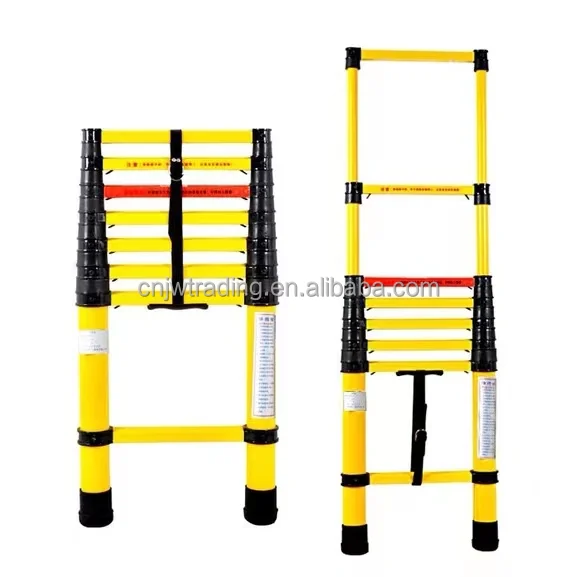 High Quality 5 Meter Telescopic Ladder - 26ft FRP Ladder