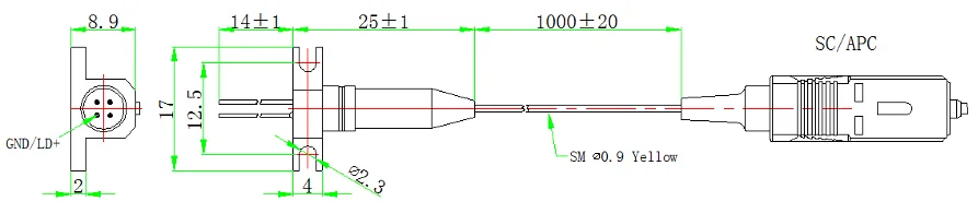 1310nm DFB Laser Diode with Isolator 10mW Tape Package Case| Alibaba.com