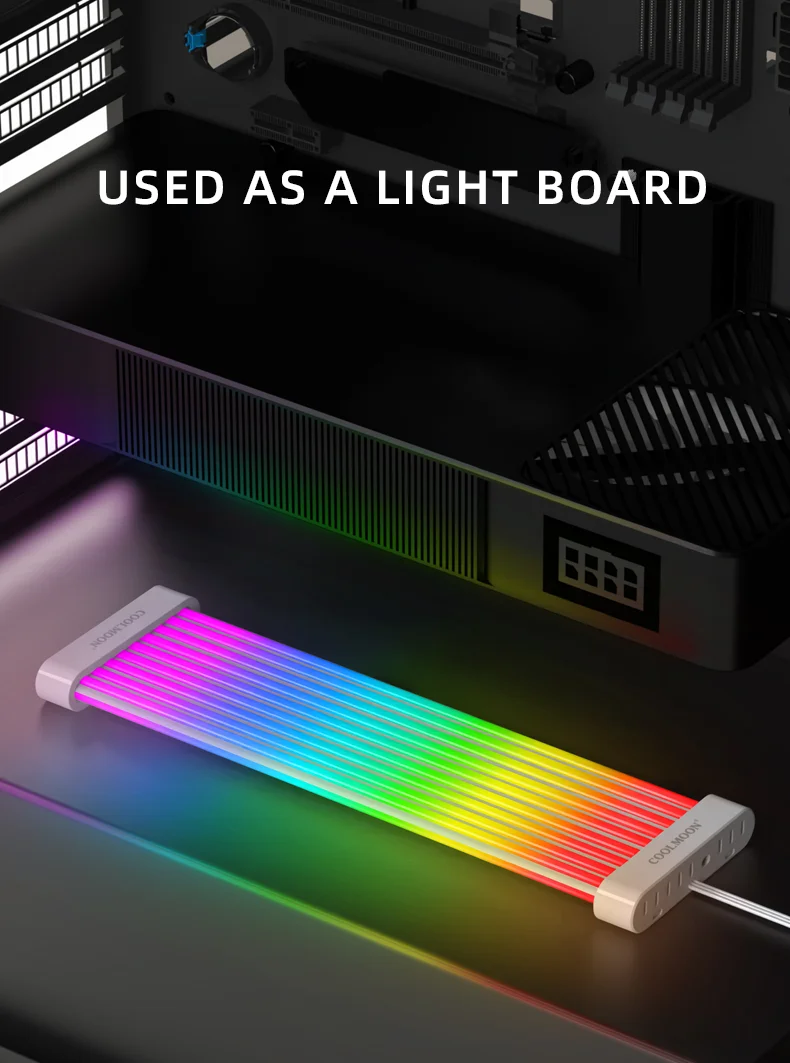 Brand New COOLMOON C260 ARGB Sync Pc Cable Extensions Gaming Pc ...