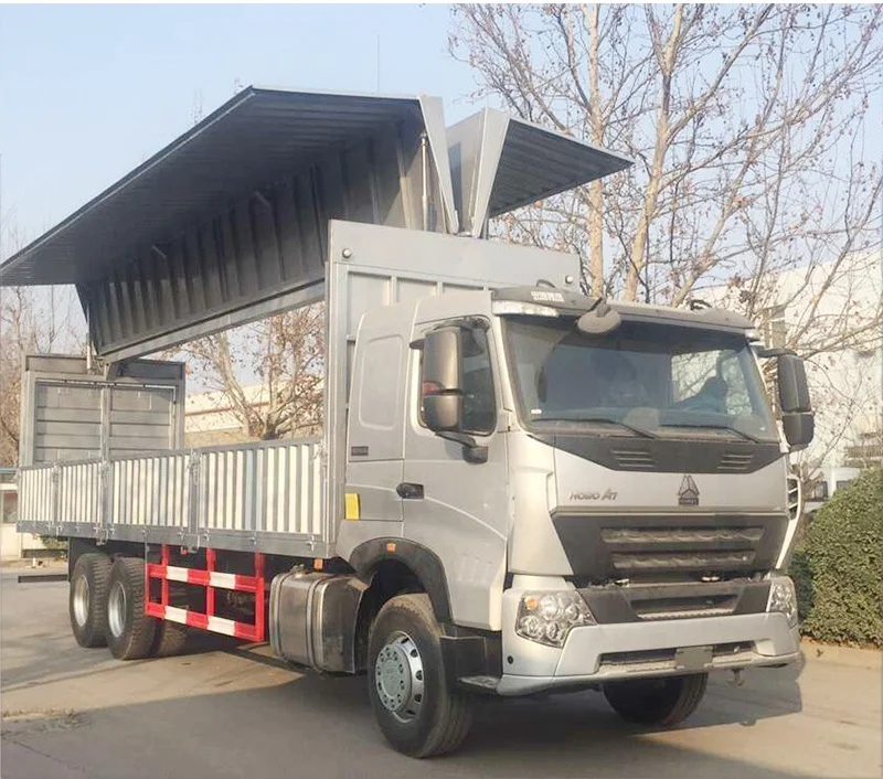 Philippine Price Van Body Side Opening 25-30 Ton Sino Truck Wing Box ...