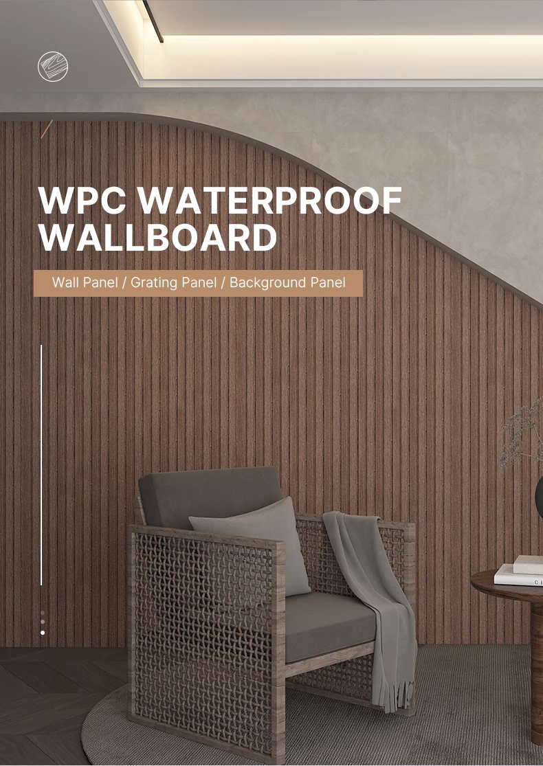 Indoor Waterproof Partition Wall Board Brick Cladding Fluted Decorative ...