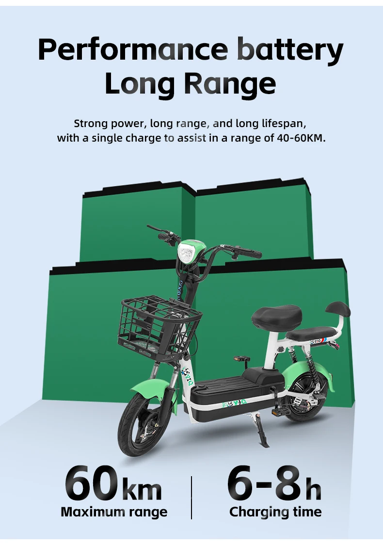 Fulong 48V12A Electric Bicycle Small Exquisite 3-Speed E Bike Low Price ...