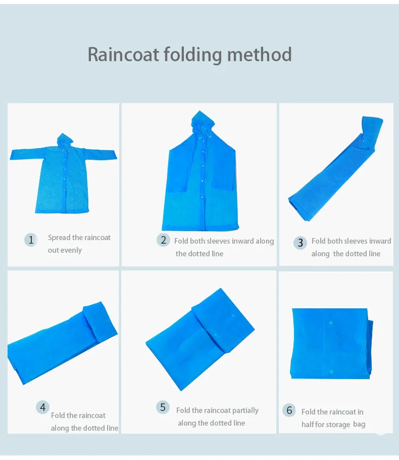 Custom Logo Print EVA Raincoat - Eco-Friendly & Waterproof