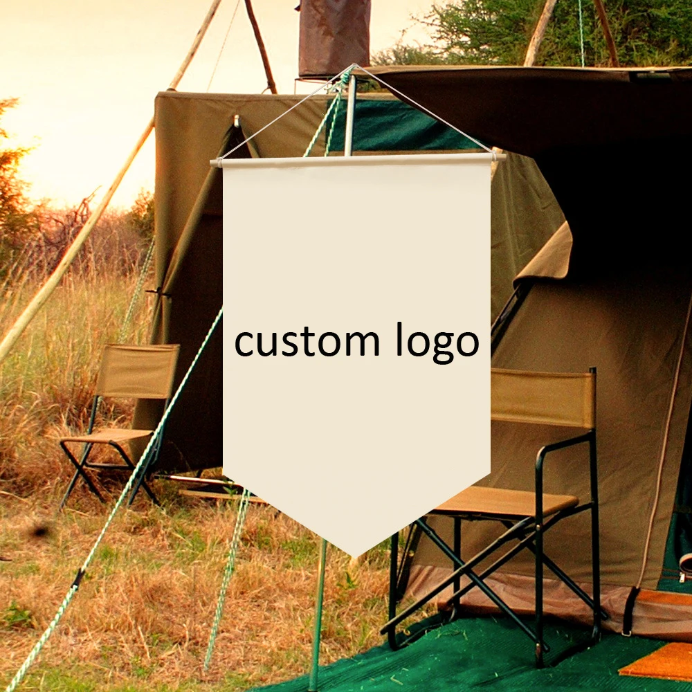 Custom Canvas Camping Flag Personalized Decorative Hanging Flag For ...