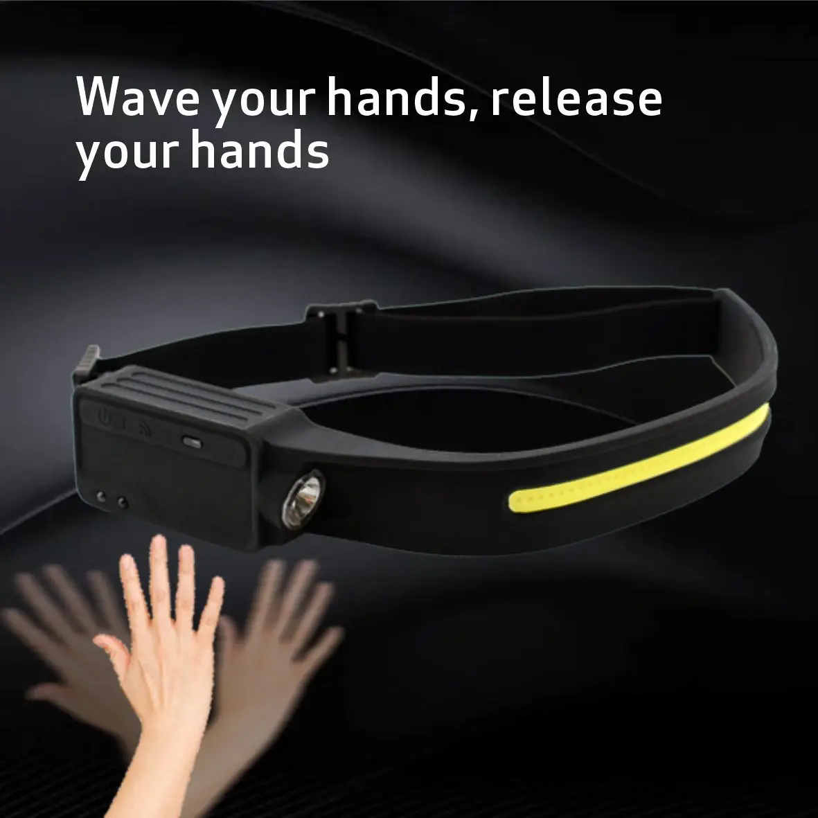 2022 Head Torch Chargeable Silica Gel Band Induction Head Lamp Led ...