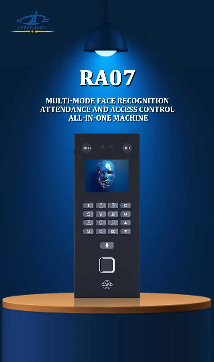 Hfsecurity Ra07 Face Fingerprint Palm Print Recognition Attendance ...