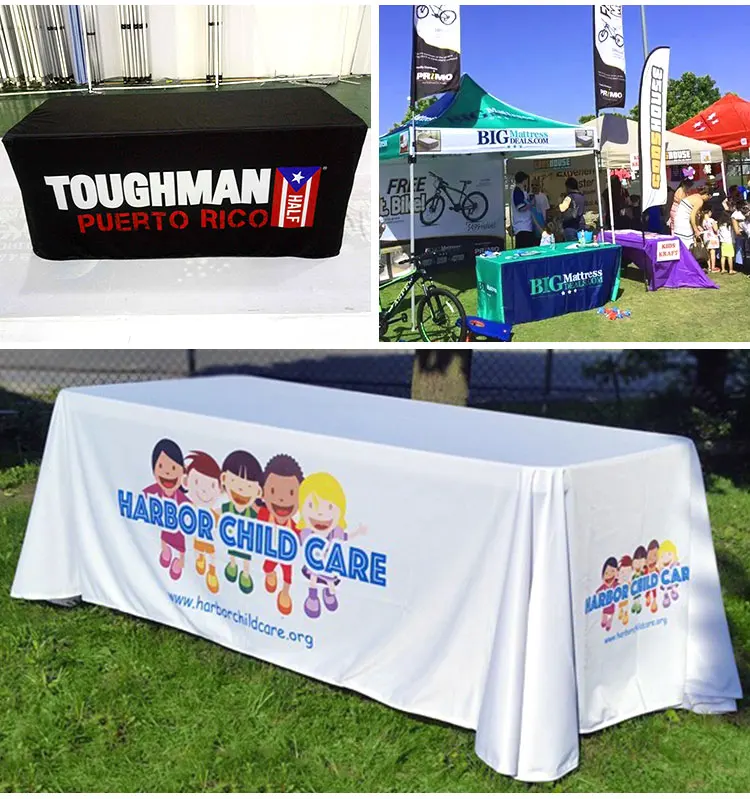 6ft Outdoor Advertising Rectangular Fitted Table Cloth - Buy Table ...