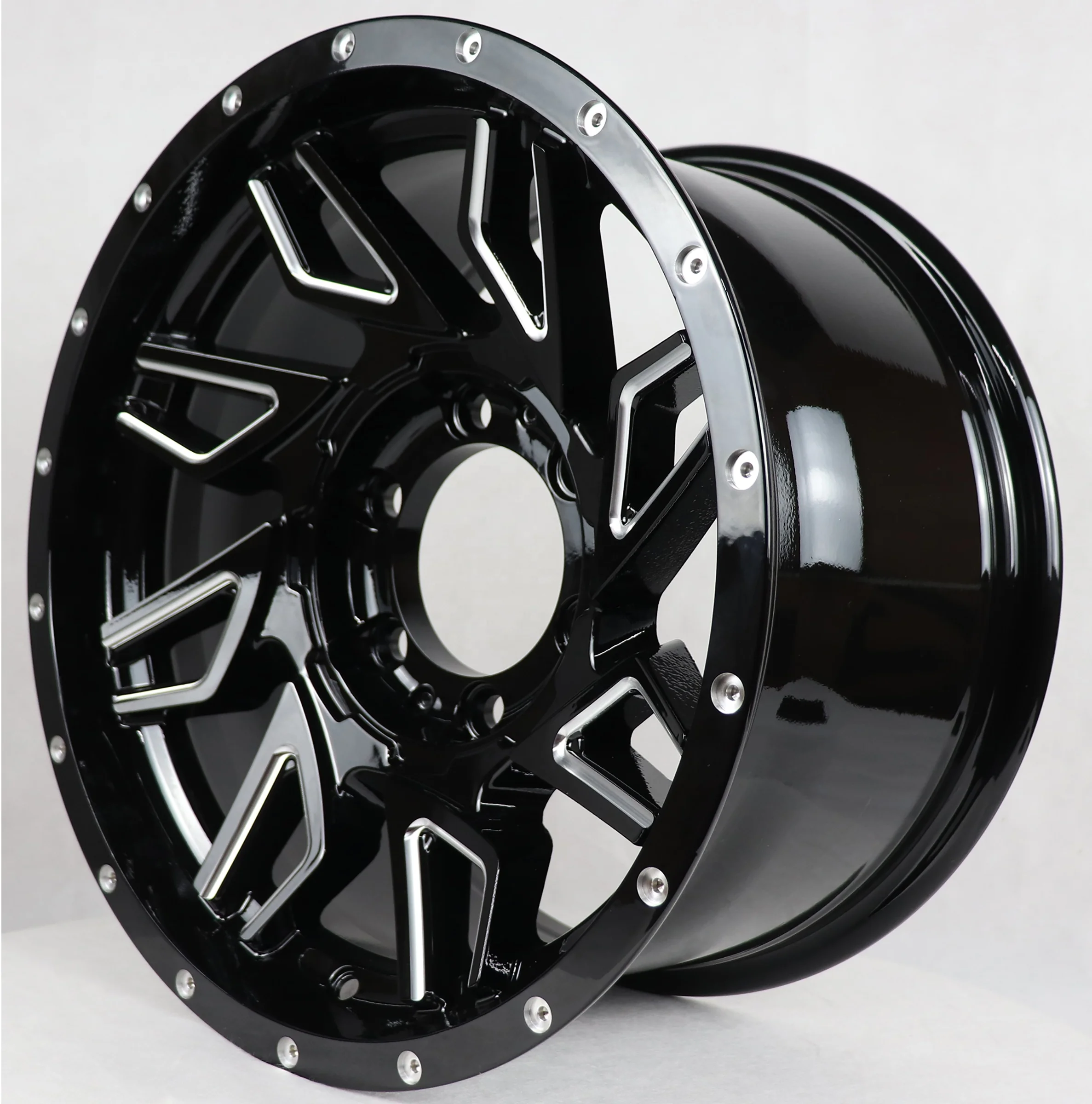 Flrocky JT211 milling spoke 6 holes 4x4 off road rims 20 inch 6x1397 ...