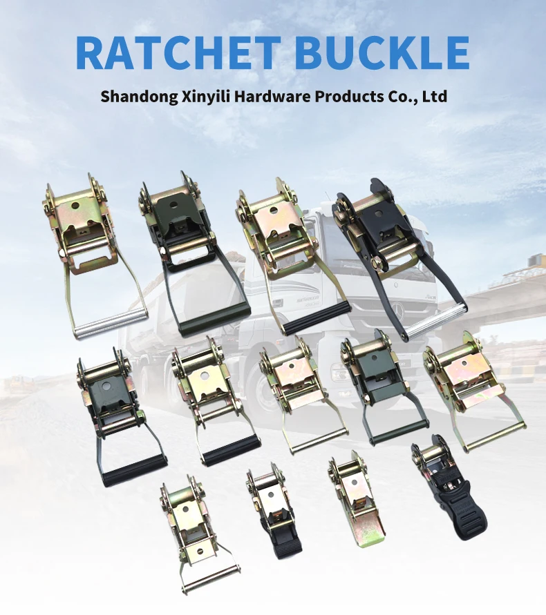 Galvanized 1 Inch 25mm Steel Metal Binding Ratchet Buckle for Tie Down ...