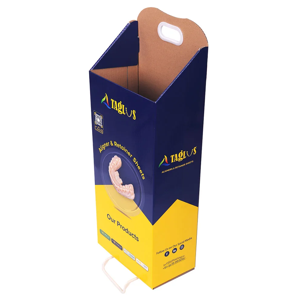 Cardboard Custom Printing Paper Trolley Boxes / Exhibition Carton ...