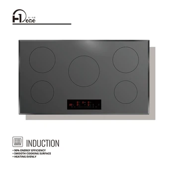 36 Inch Built-in Electric Induction Hob 5 Ring With Touch Control And ...
