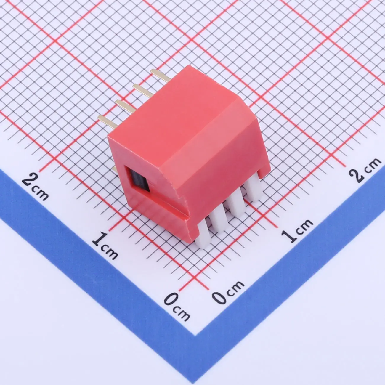 Kinghelm Toggle Code Switch 8 Pins 2.54 Pitch Dip Switch Piano Type Red ...