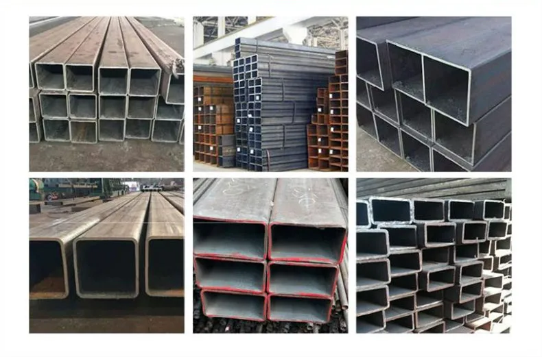 2x4 Rectangular Steel Square Tube Black Iron Black Q195 Iron Bi Pipe ...
