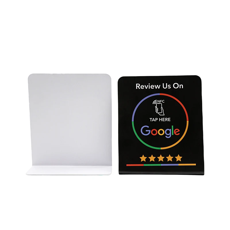 NFC Tag 213 Google Review Card | Waterproof Tabletop Display | OEM