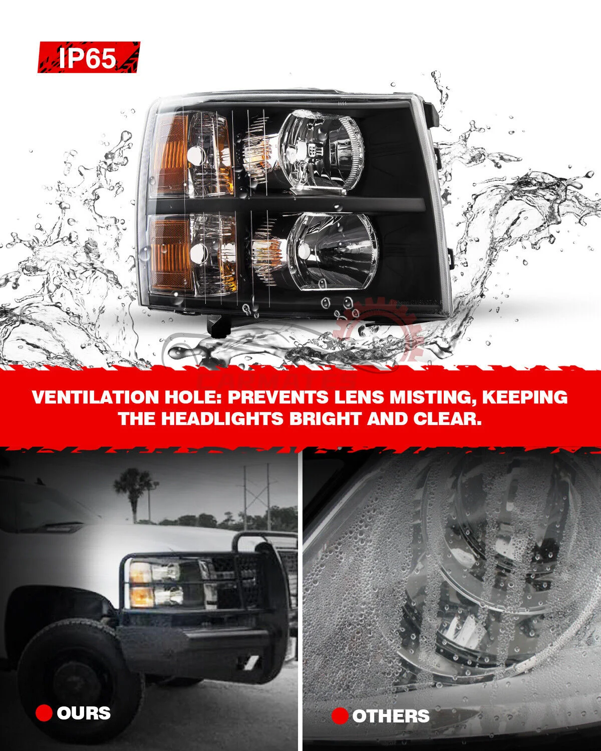 Headlight For 2007-2013 Chevy Chevrolet Silverado 1500 2500 3500 Hd ...