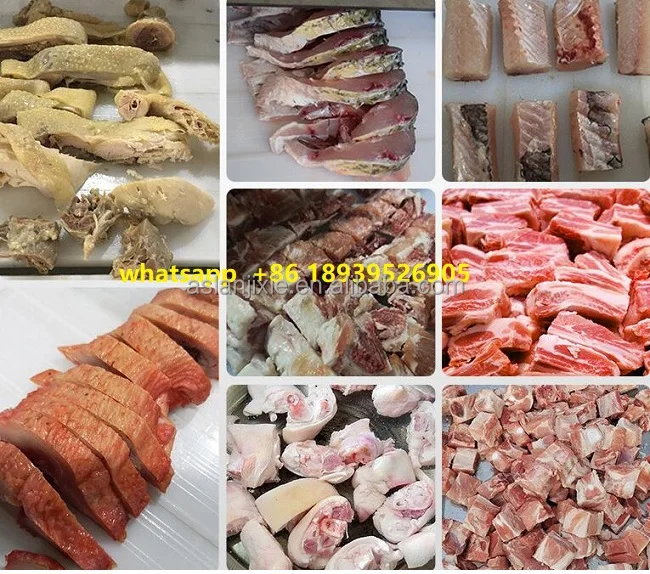 High Speed Boneless Chicken Meat Cube Dicing Machine Frozen Beef Meat ...