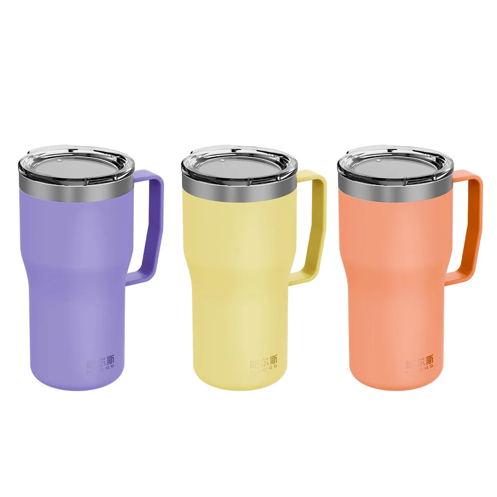 HAERS Portable Leakproof Insulated Tumbler Coffee Cup Vacuum Cup ...