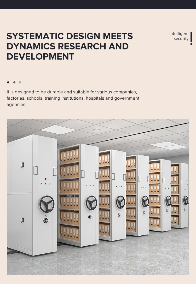 Modern Steel Mobile Shelving File Archives Rack Electric Intelligent ...
