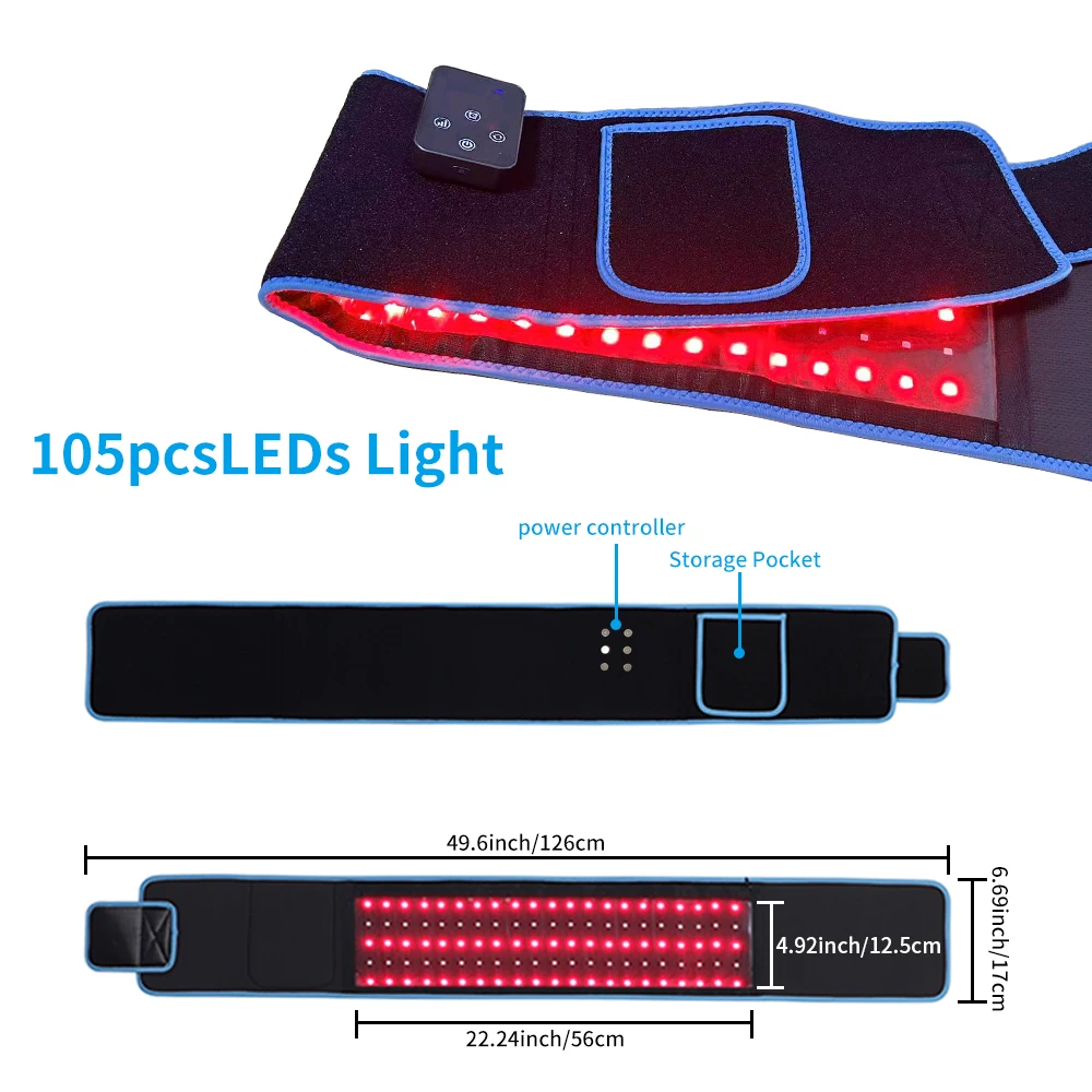 2023 Wireless Wearable Infrared Light Therepy Belt Shoulder Infrared ...