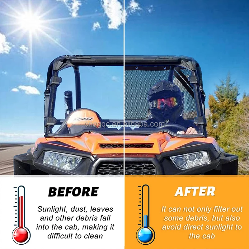 RZR Window Nets Roll Cage Mesh Guard Compatible with 2020 2021 Polaris ...