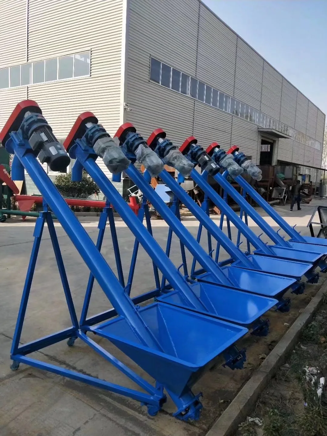 Flour Mill Bulk Truck Screw Conveyor Small Pellet Screw Conveyor For ...