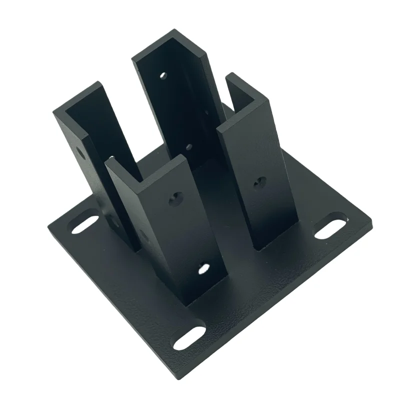 Fence Post Base Brackets For 4x4 Wood Stable Fence Post Anchor Support ...