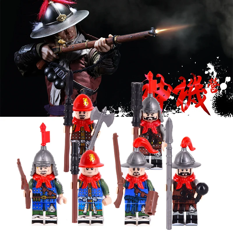 Medieval Military Mini Figures Building Blocks Spartan Warrior Crusader ...