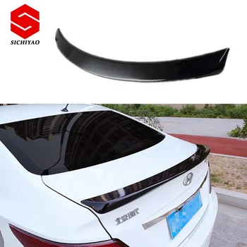 For Hyundai Accent Spoiler 2011-2016 Verna Sedan Rear Lip Spoiler Abs ...