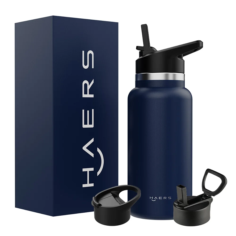 HAERS 12/18/32/40OZ Double Walled Vacuum Insulated Stainless Steel ...