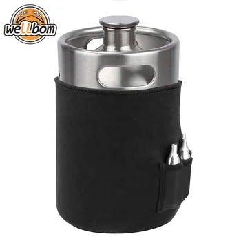 Stainless Steel 2l/3.6l/4l/5l/10l Mini Insulated Keg Sleeve Bag Cover ...