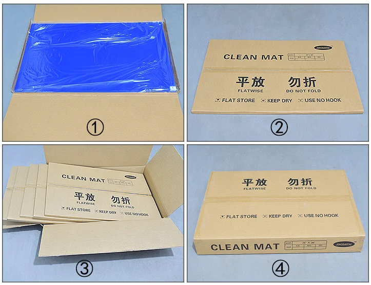 Clean Room Reusable Sheet Pe Film Adhesive Multilayer Sticky Mat - Buy ...