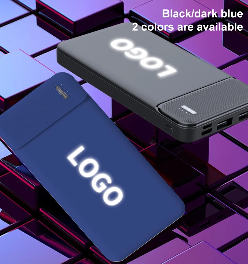 Luminous LED Power Bank 10000mah - Custom Logo Gift