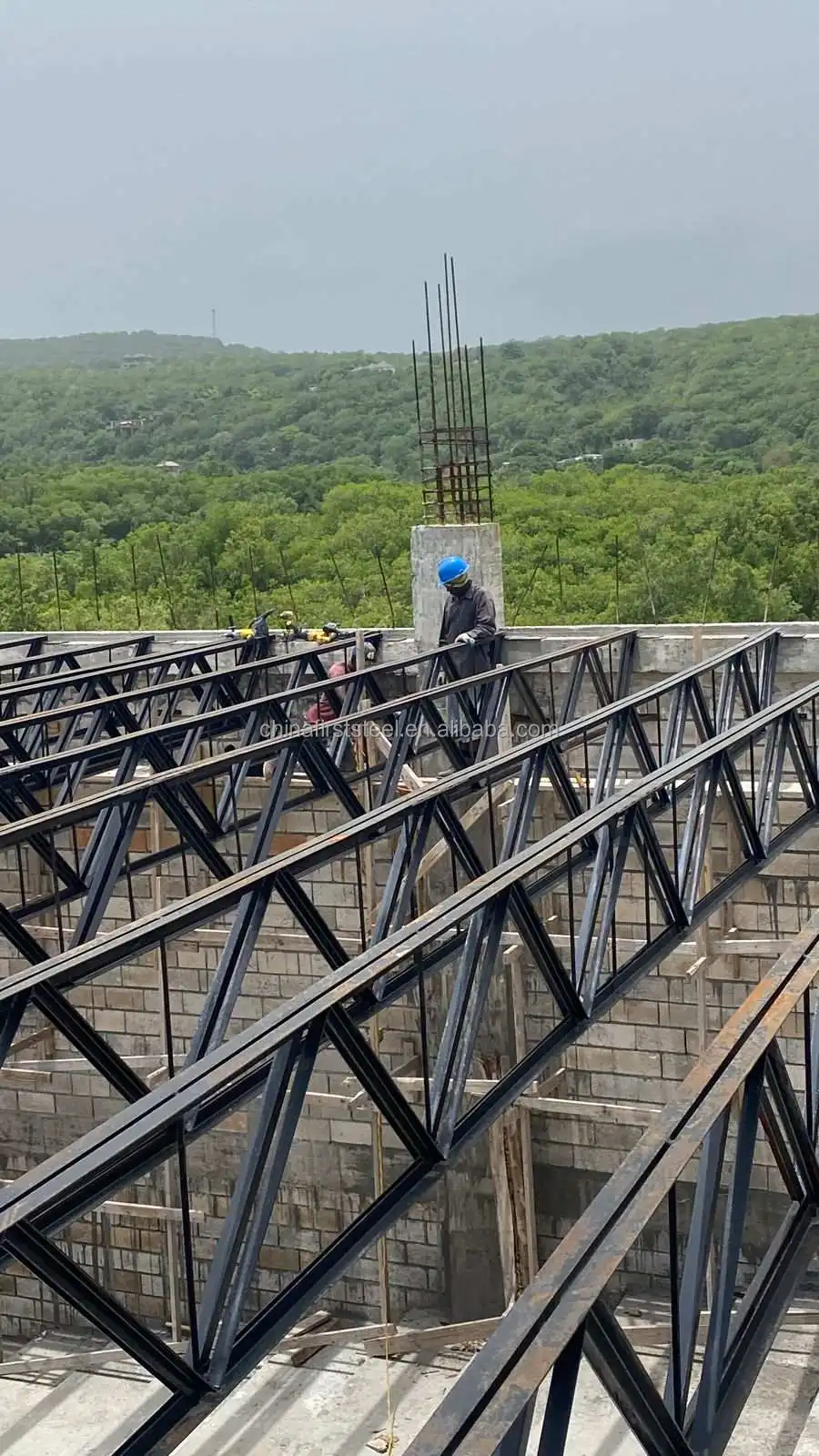 Timber Beam Prefabricated Metal Steel Structure Steel Frame House Light ...