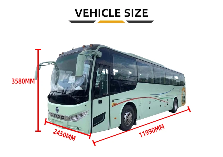 Coach Bus Luxury RHD - 48 Seater Passenger Coach Bus Price